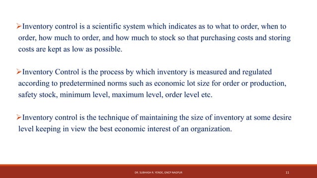 Drug Store Management and Inventory Control | PPTX