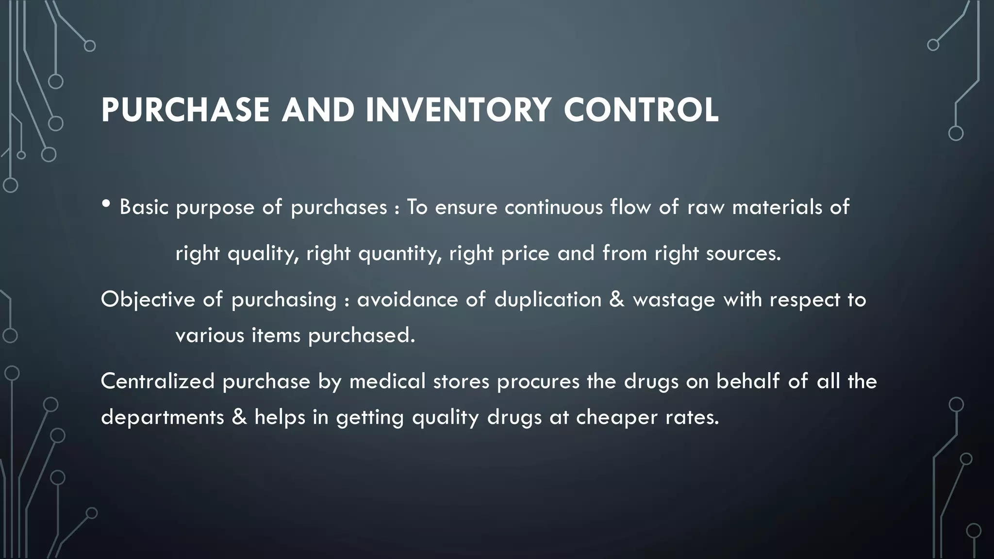 Drug store management & inventory control | PDF