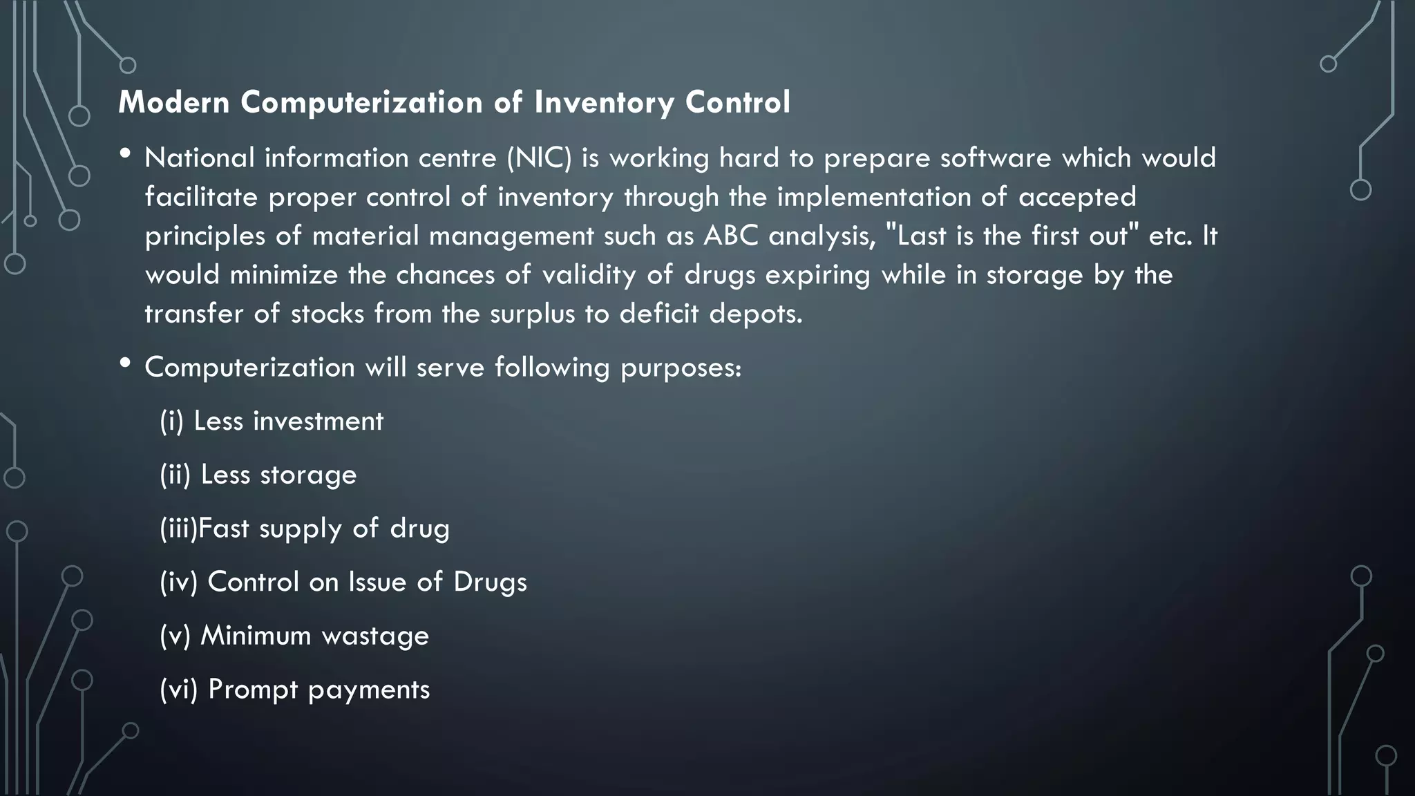 Drug store management & inventory control | PDF