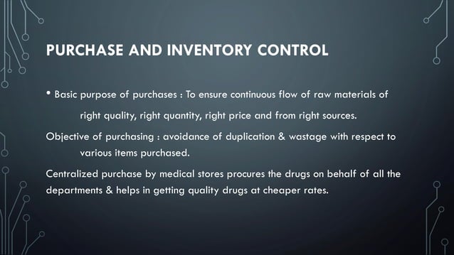Drug store management & inventory control | PDF