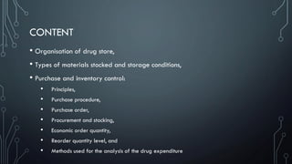Drug store management & inventory control | PDF