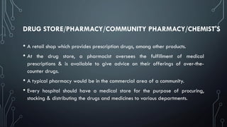 Drug store management & inventory control | PDF