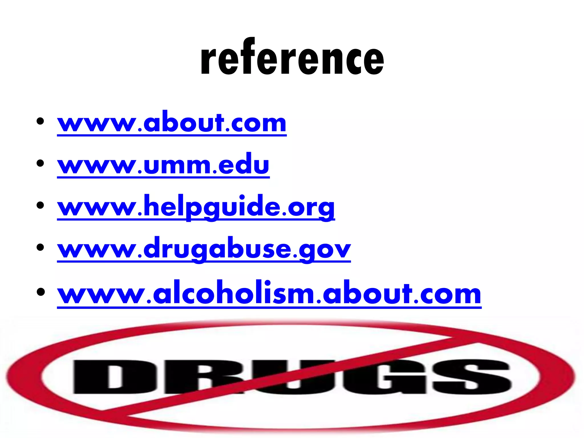 Drug & substance abuse Marijuana, Cocaine, Heroine, alcohol and ...