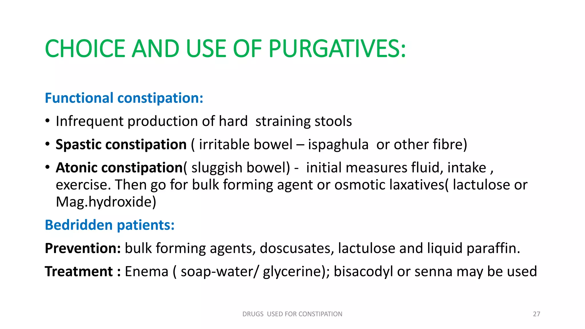 DRUGS USED FOR CONSTIPATION.pptx