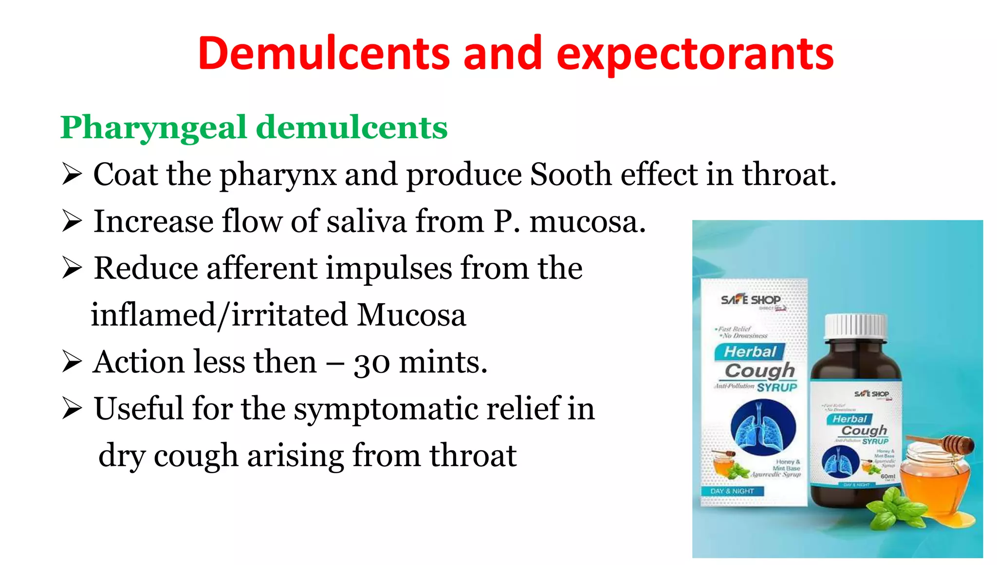 Drugs used for cough | PPTX
