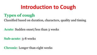 Drugs used for cough | PPTX | Lung and Respiratory Health | Diseases ...
