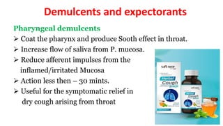Drugs used for cough | PPTX | Lung and Respiratory Health | Diseases ...