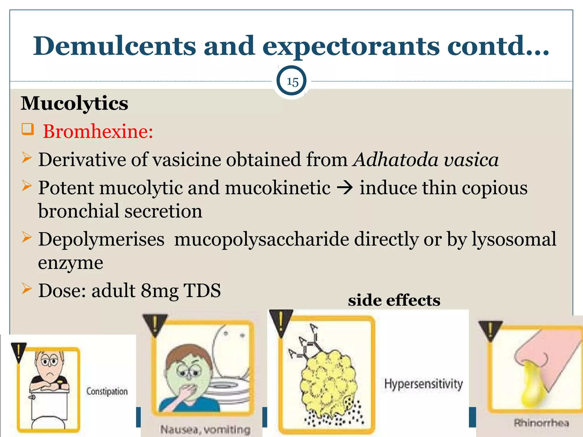 Drugs used for cough | PPT