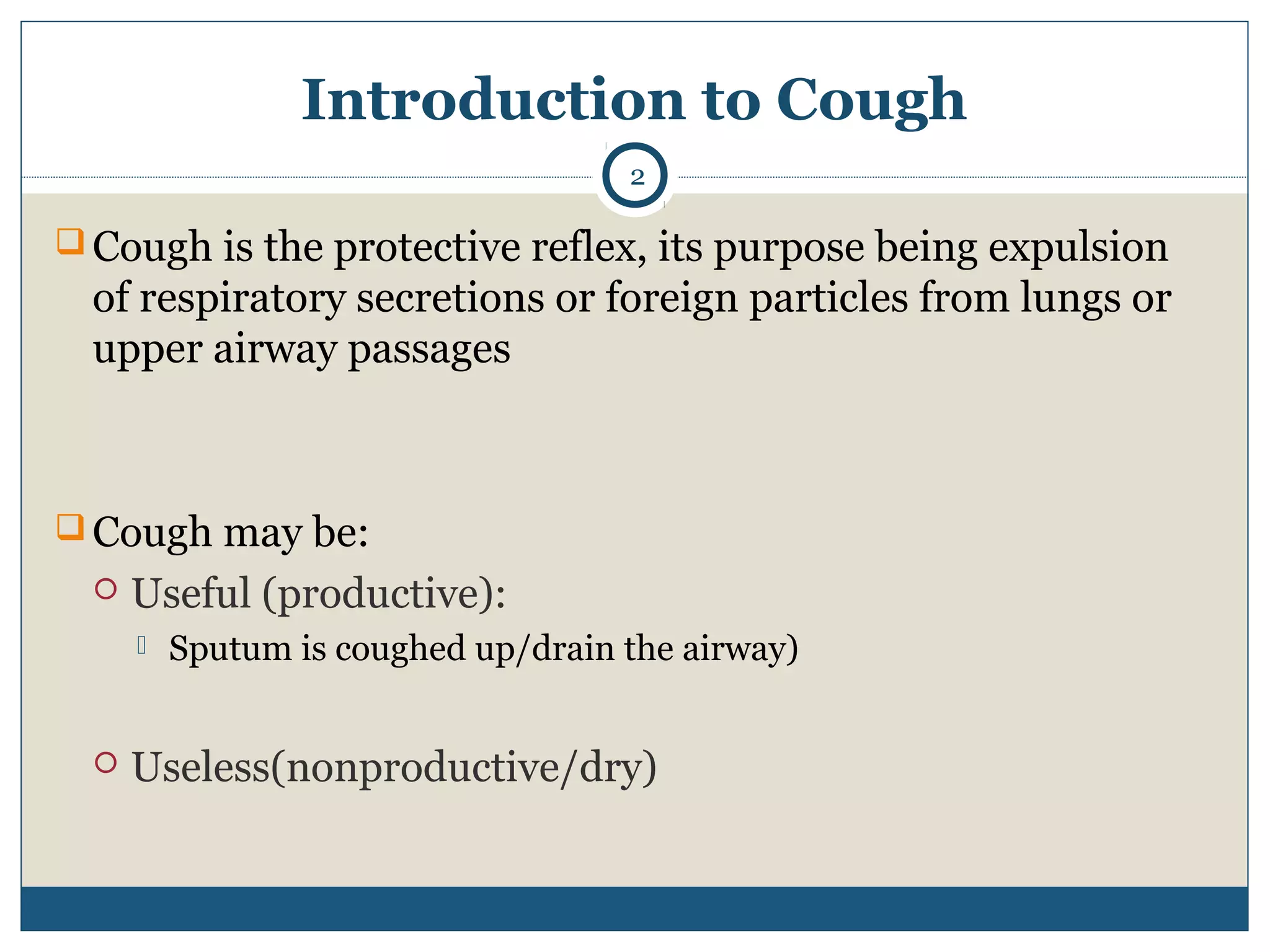Drugs used for cough | PPT