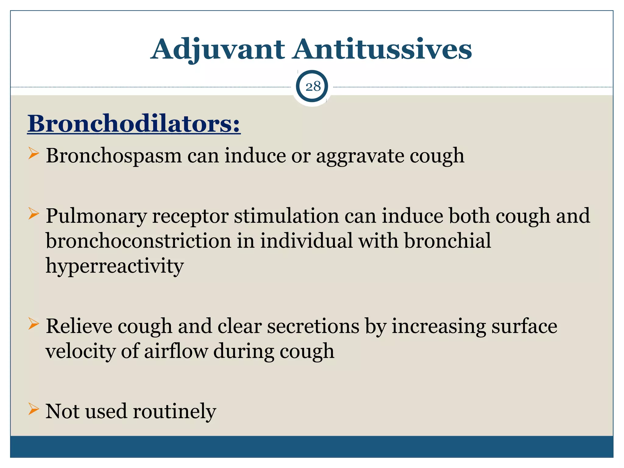 Drugs used for cough | PPT