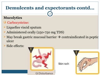 Drugs used for cough | PPT