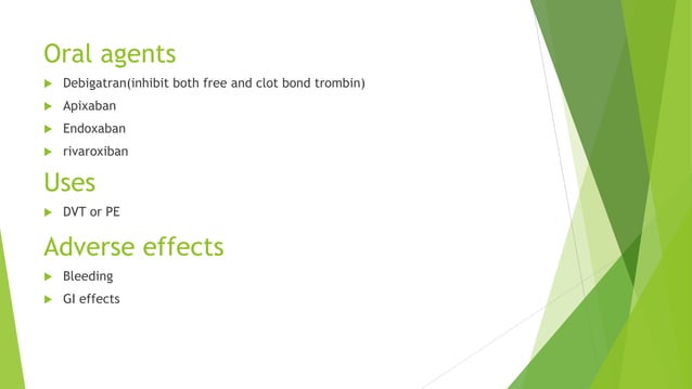 drugs used for the treatment of blood clot.pptx