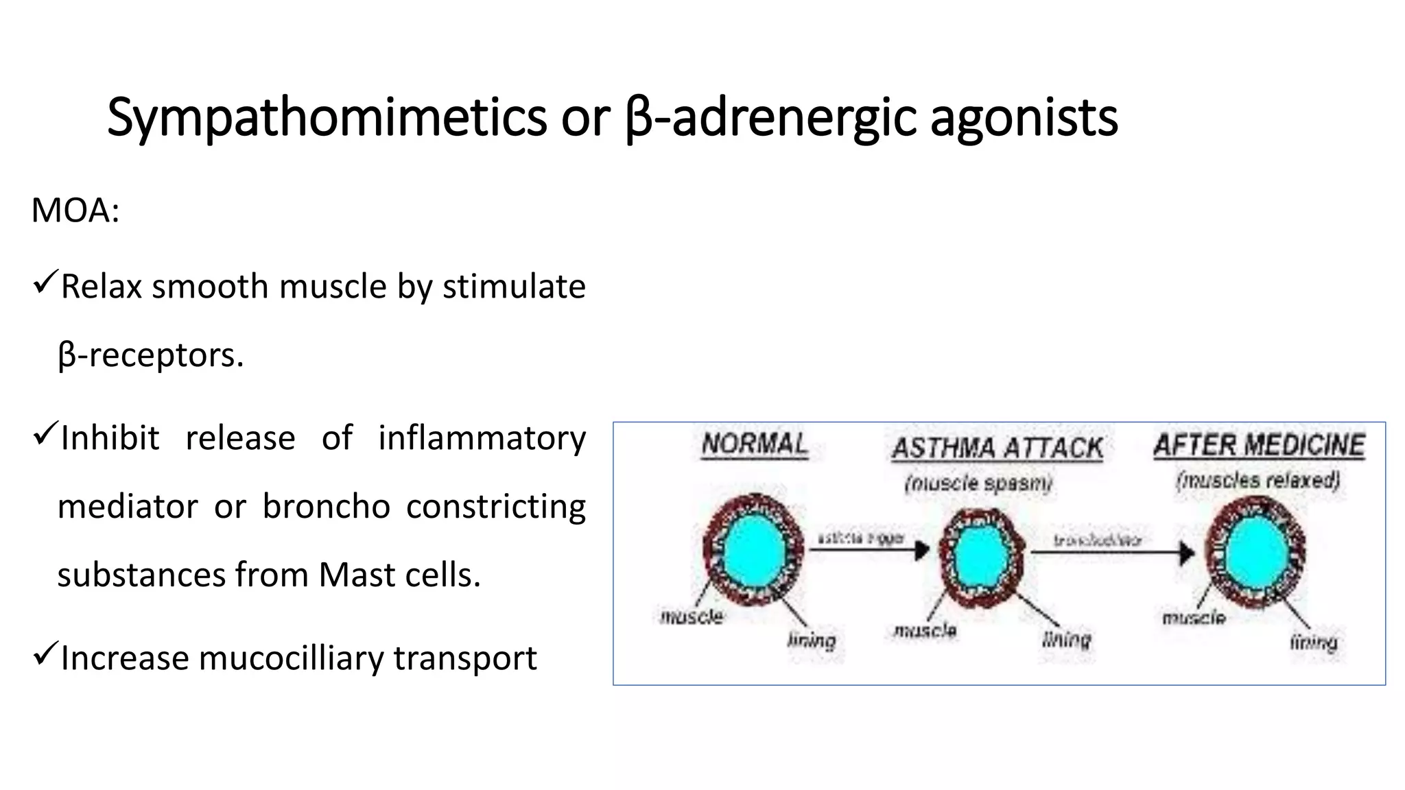 Structure and mechanism of action of Drugs for the treatment of asthma.pptx