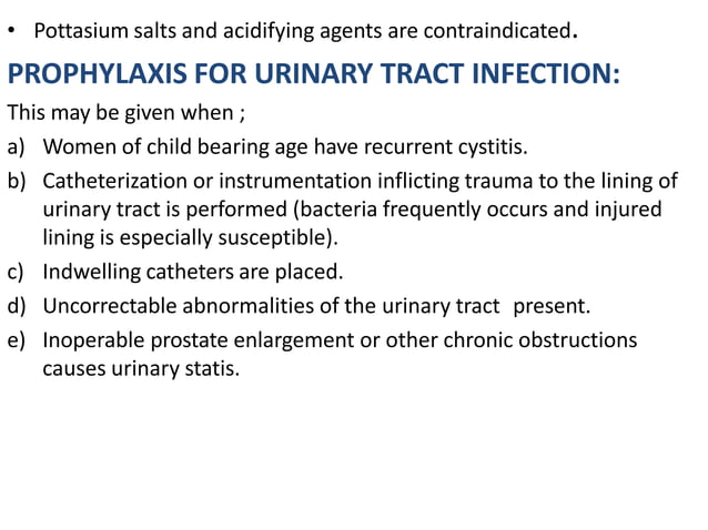 DRUGS USED FOR UTI.pptx | Infectious Diseases | Diseases and Conditions