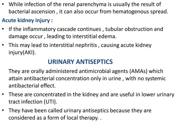 DRUGS USED FOR UTI.pptx | Infectious Diseases | Diseases and Conditions