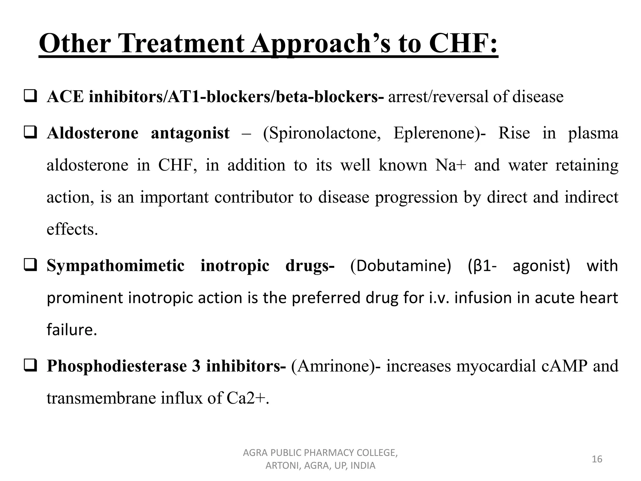 Drugs used for CHF | PDF