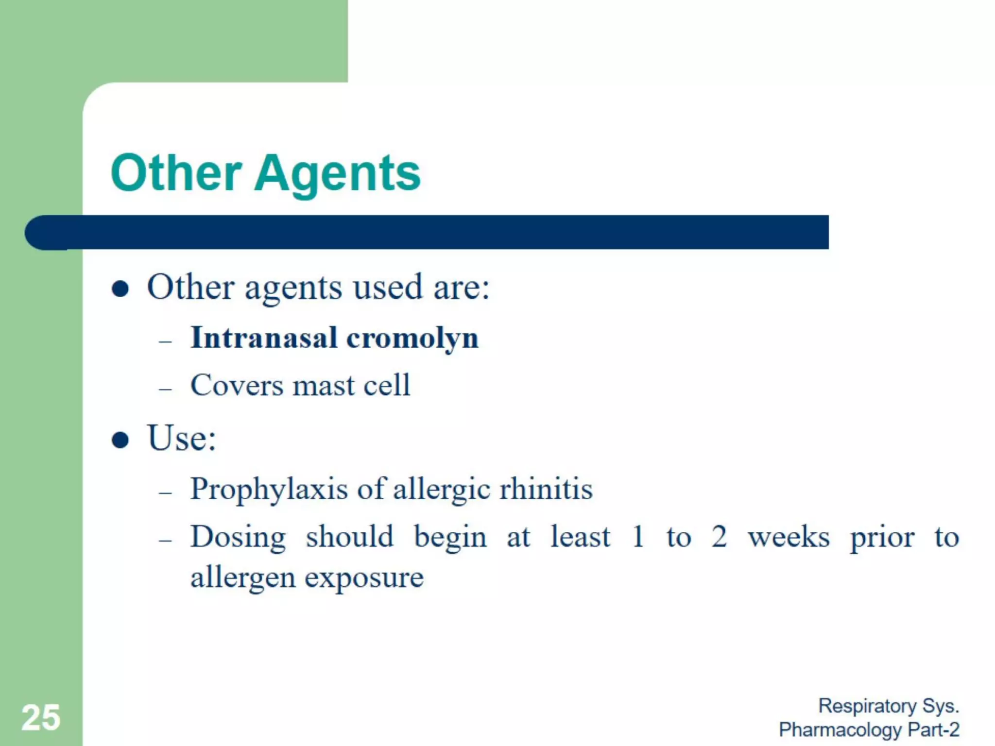 Drugs used in allergic rhinitis and cough (Pharmacology) | PDF