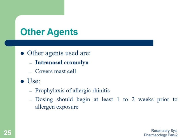 Drugs used in allergic rhinitis and cough (Pharmacology) | PDF