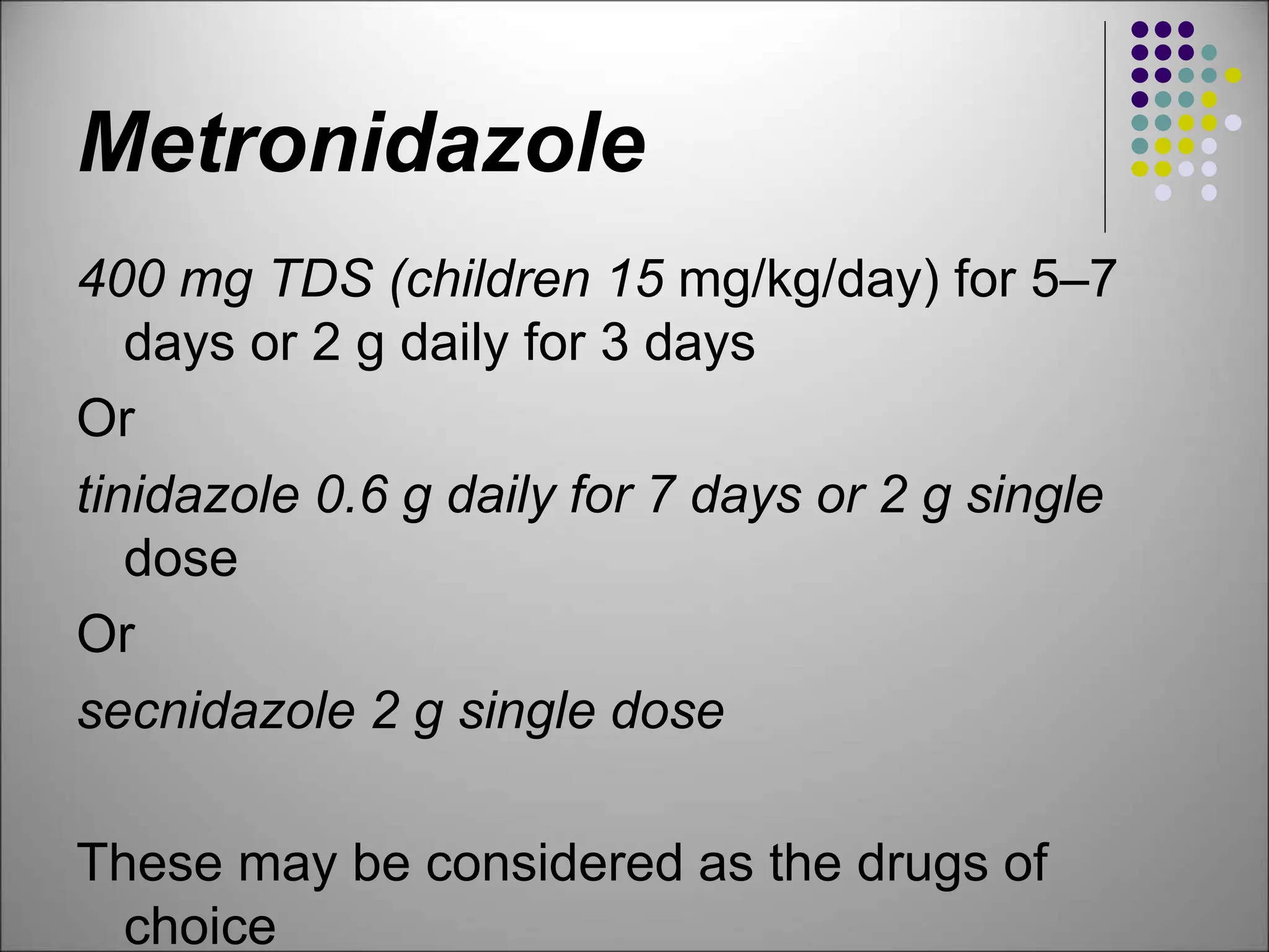 drugs used in amoebiasis.ppt