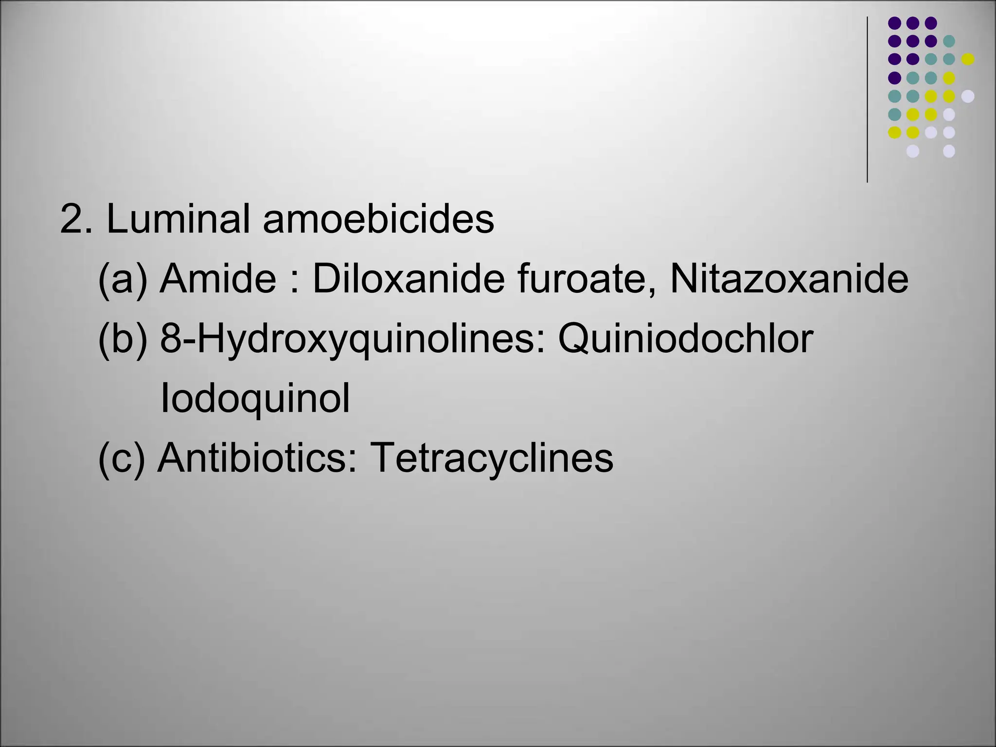 drugs used in amoebiasis.ppt