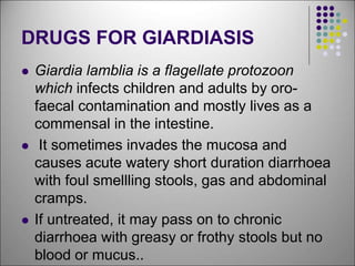 drugs used in amoebiasis.ppt