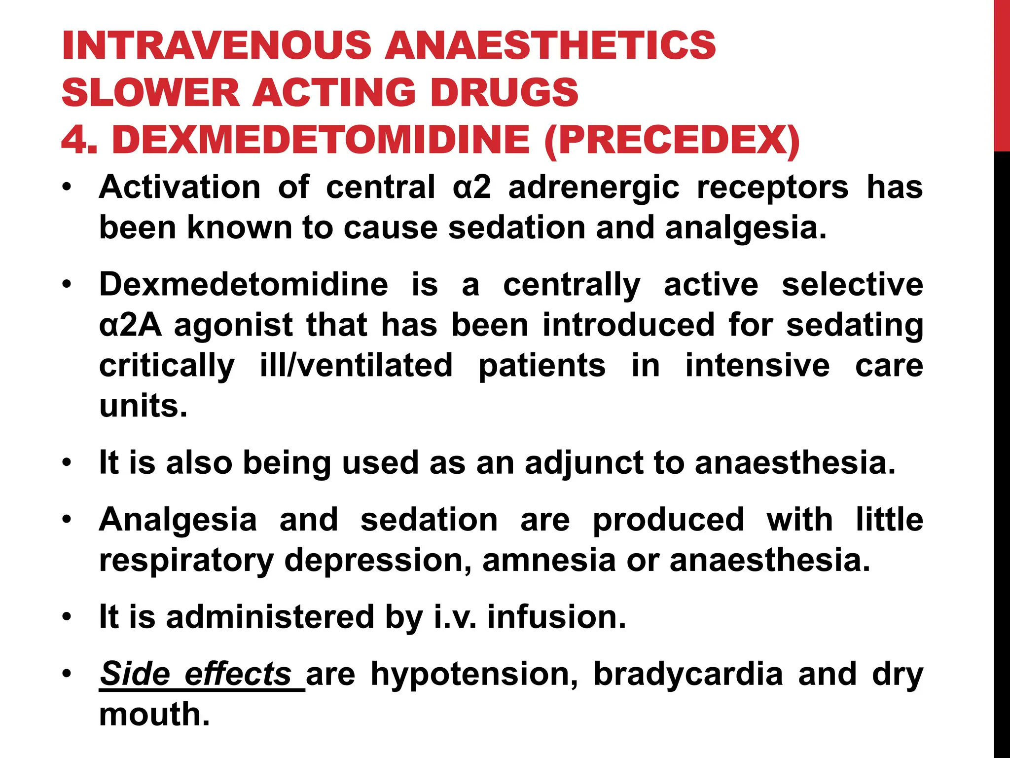 Drugs used in anaesthesia in hospital for critical care | PPTX