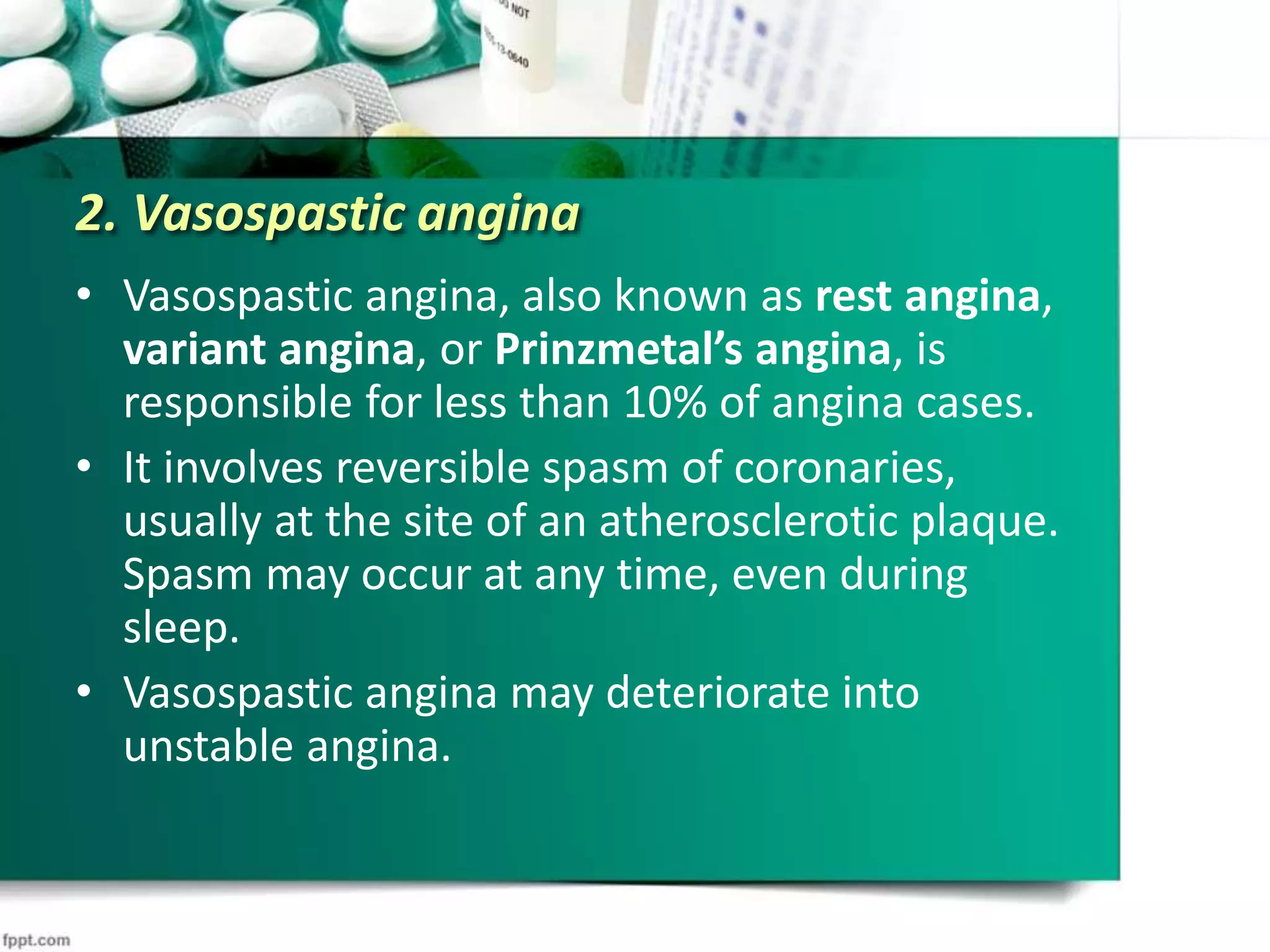 Drugs Used In Angina | PPTX