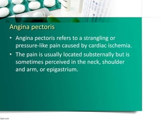 Drugs Used In Angina | PPTX