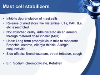 Drugs used in asthma | PPTX