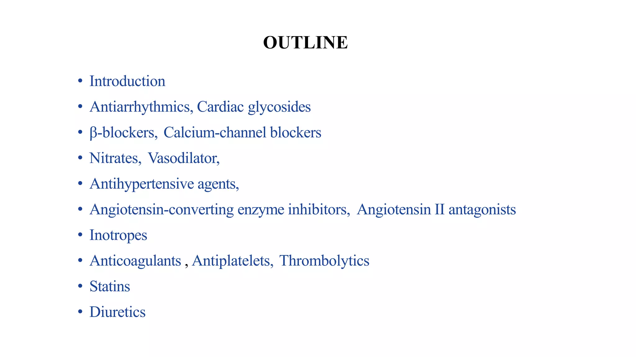 Drugs used in CCU with Nursing considerations | PPTX