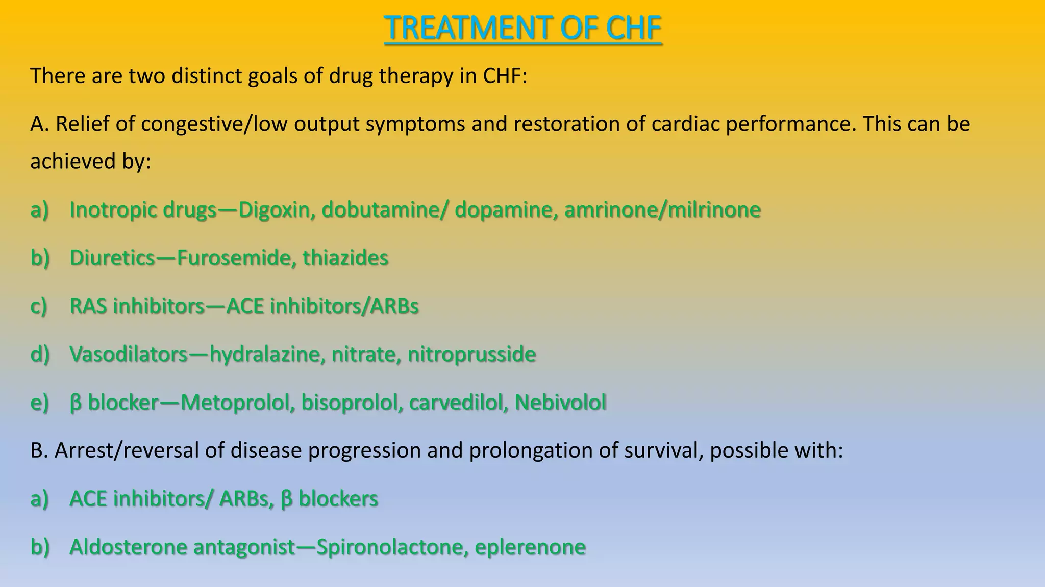 Drugs used in congestive heart failure-1 | PPTX
