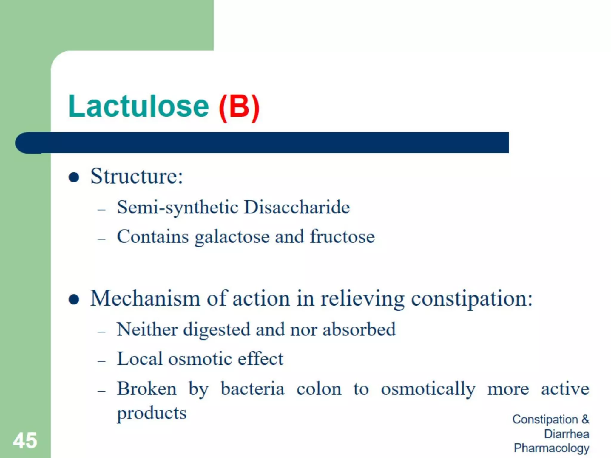 Drugs used in constipation and diarrhea | PPT