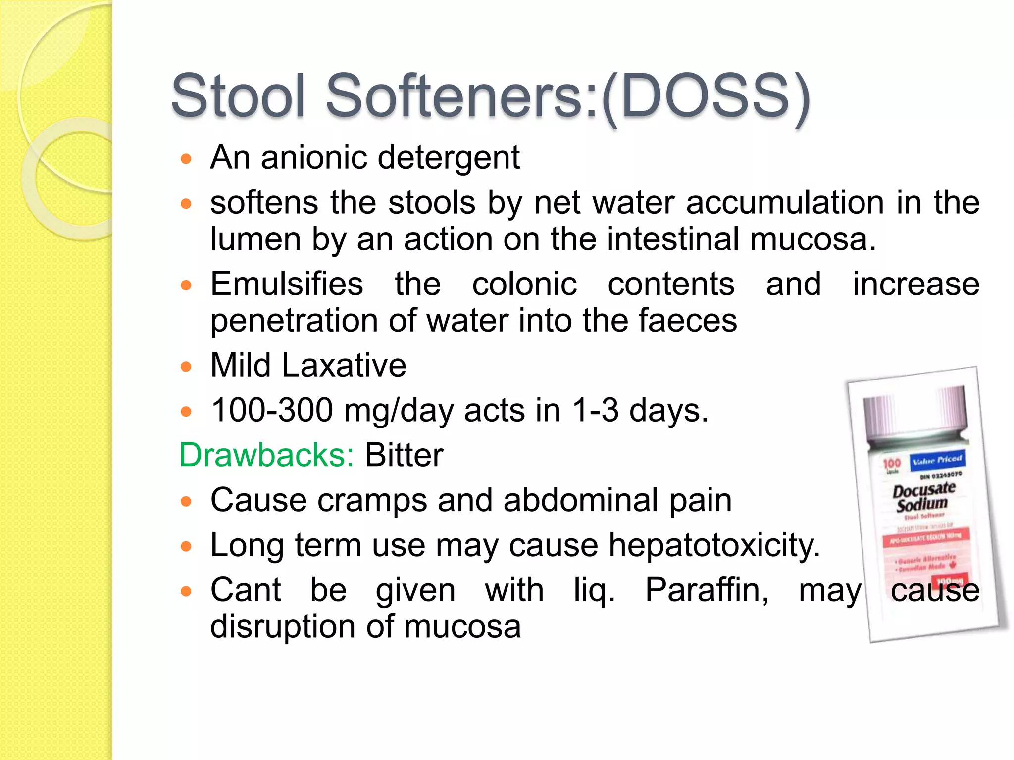 Drugs used in constipation & diarrhoea | PPTX