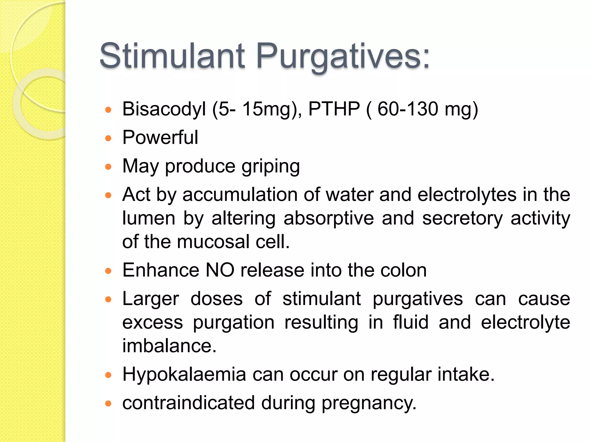 Drugs used in constipation & diarrhoea | PPTX