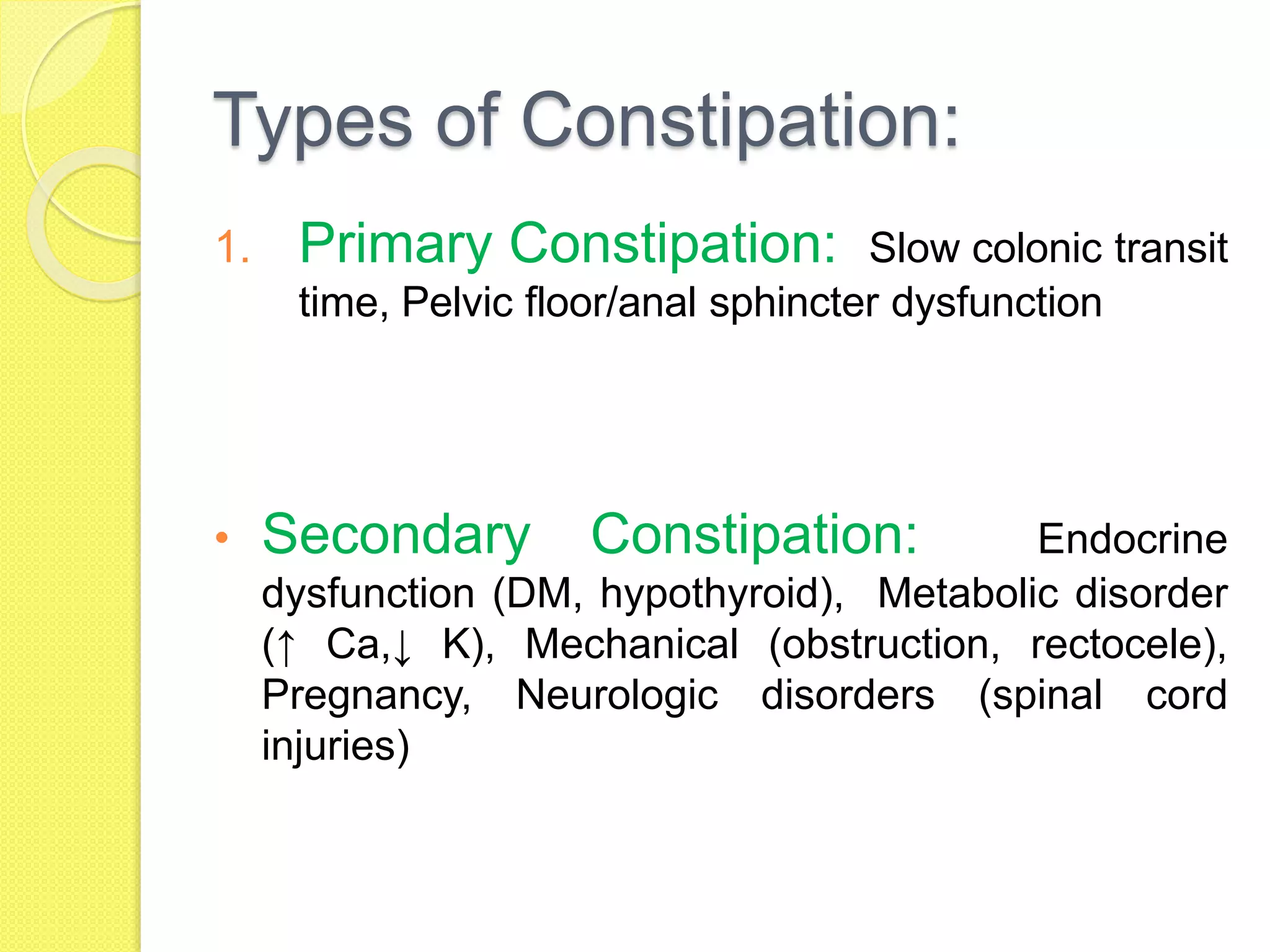 Drugs used in constipation & diarrhoea | PPTX