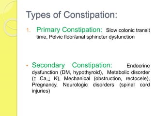 Drugs used in constipation & diarrhoea | PPTX