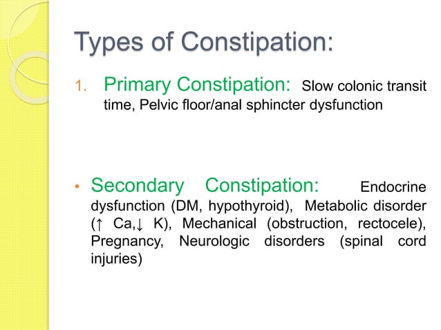 Drugs used in constipation & diarrhoea | PPTX