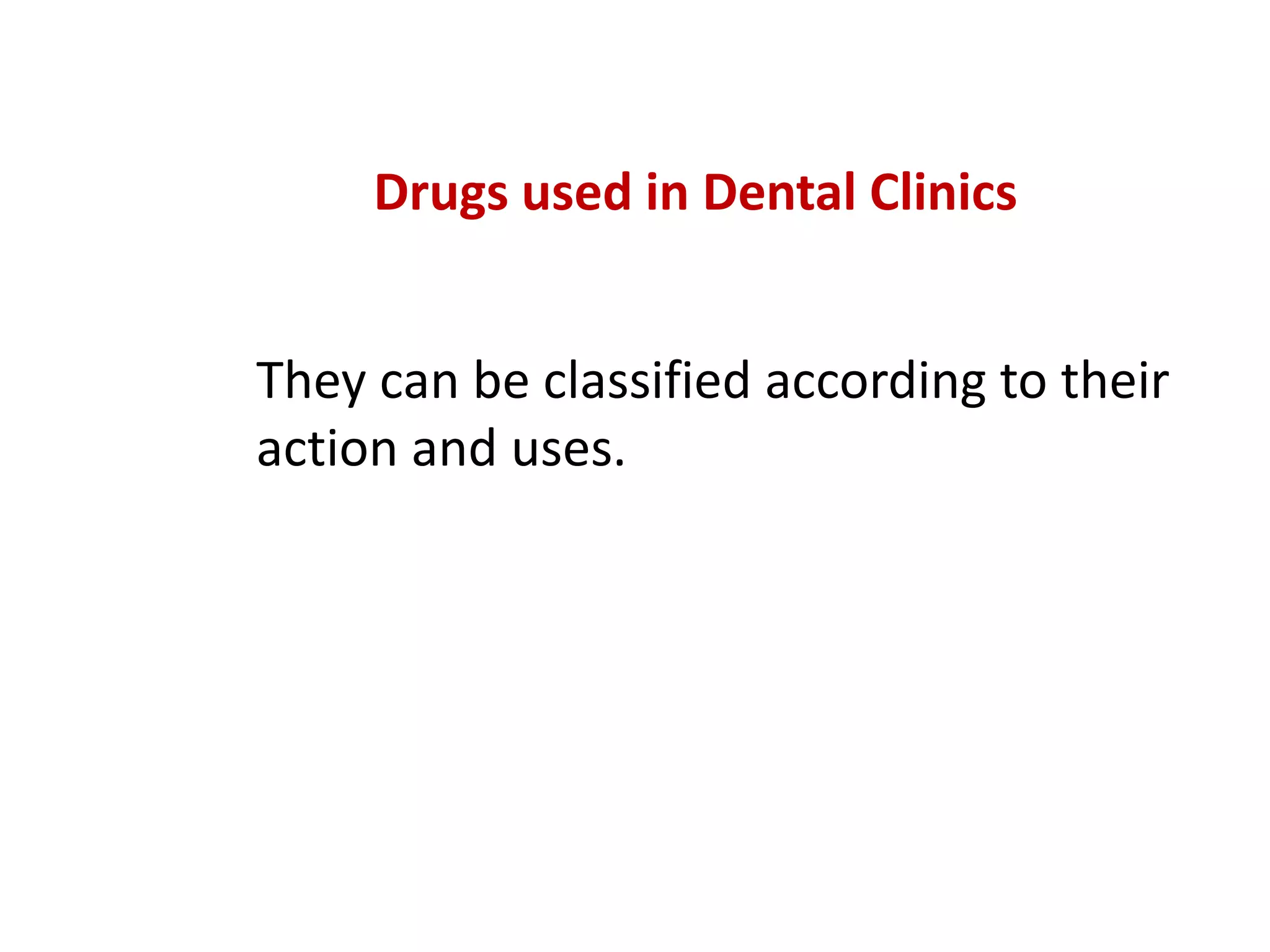 Drugs used in dentistry | PPT