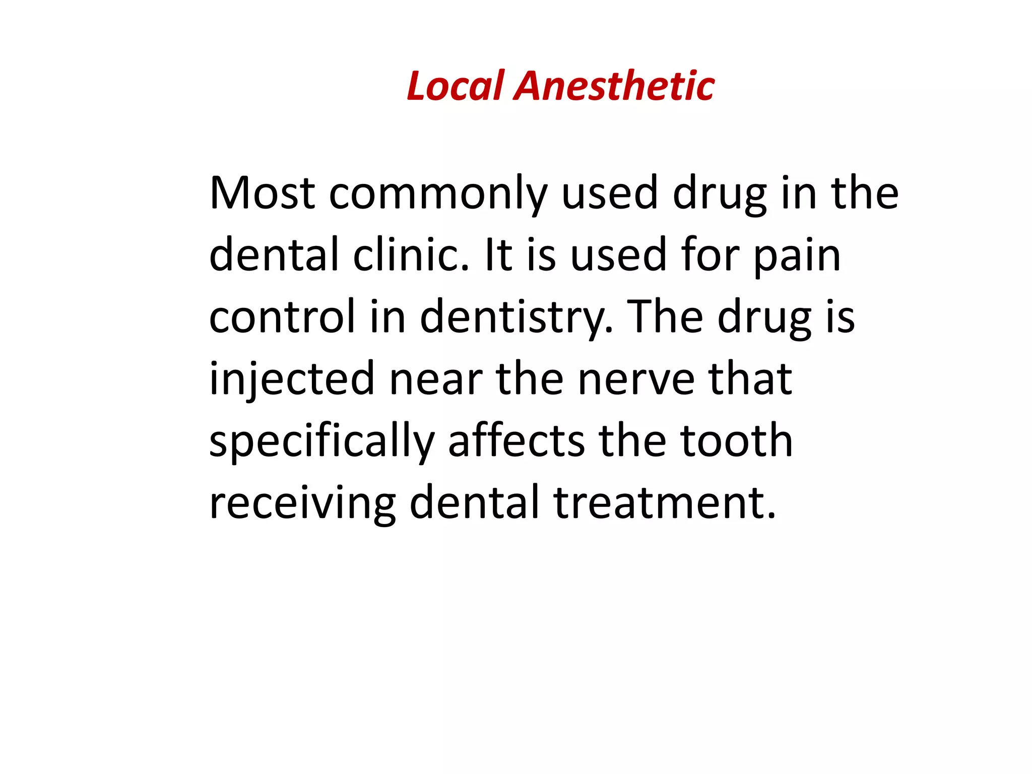 Drugs used in dentistry | PPT