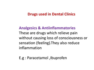 Drugs used in dentistry | PPT