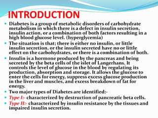 Drugs used in diabetes- Mr. panneh | PPTX