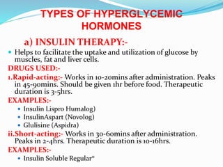 Drugs used in diabetes- Mr. panneh | PPTX