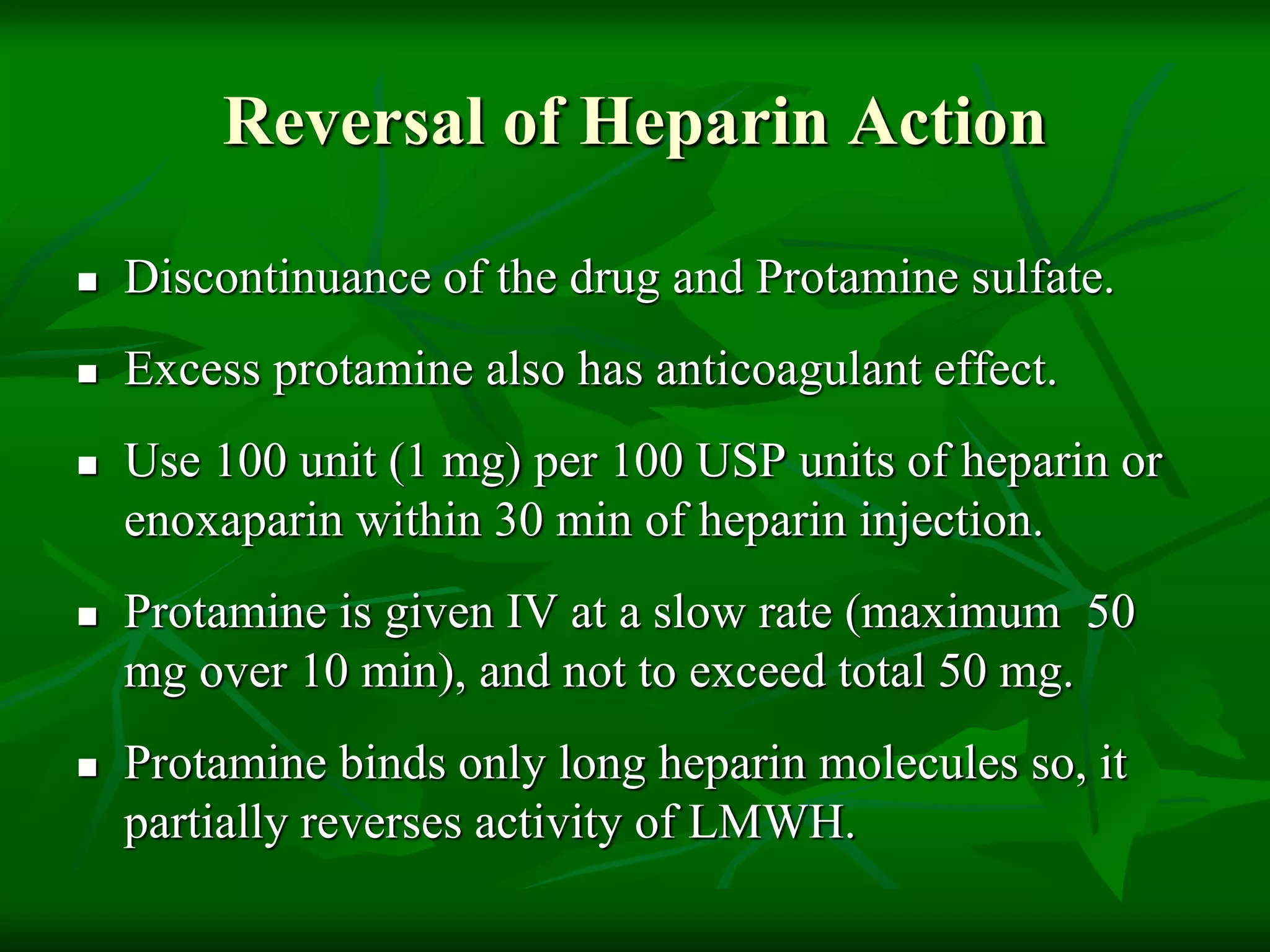 Drugs used in disorders of coagulation | PPTX