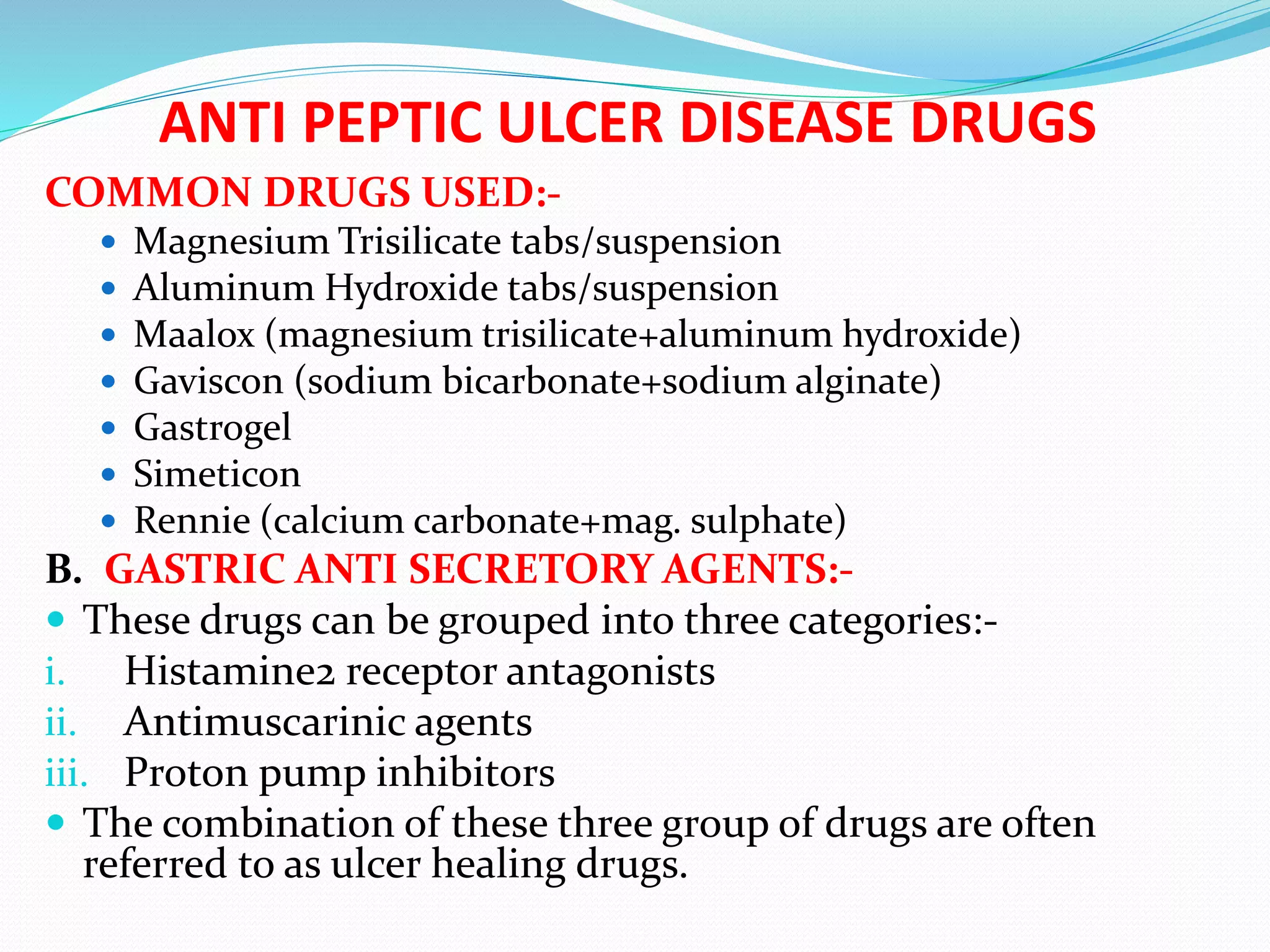 Drugs used in gastro intestinal disorders- Mr. panneh | PPTX