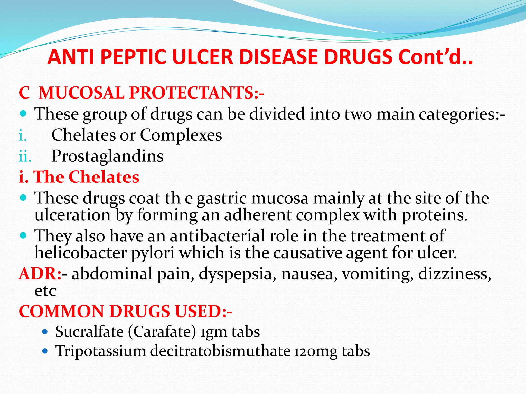 Drugs used in gastro intestinal disorders- Mr. panneh | PPTX
