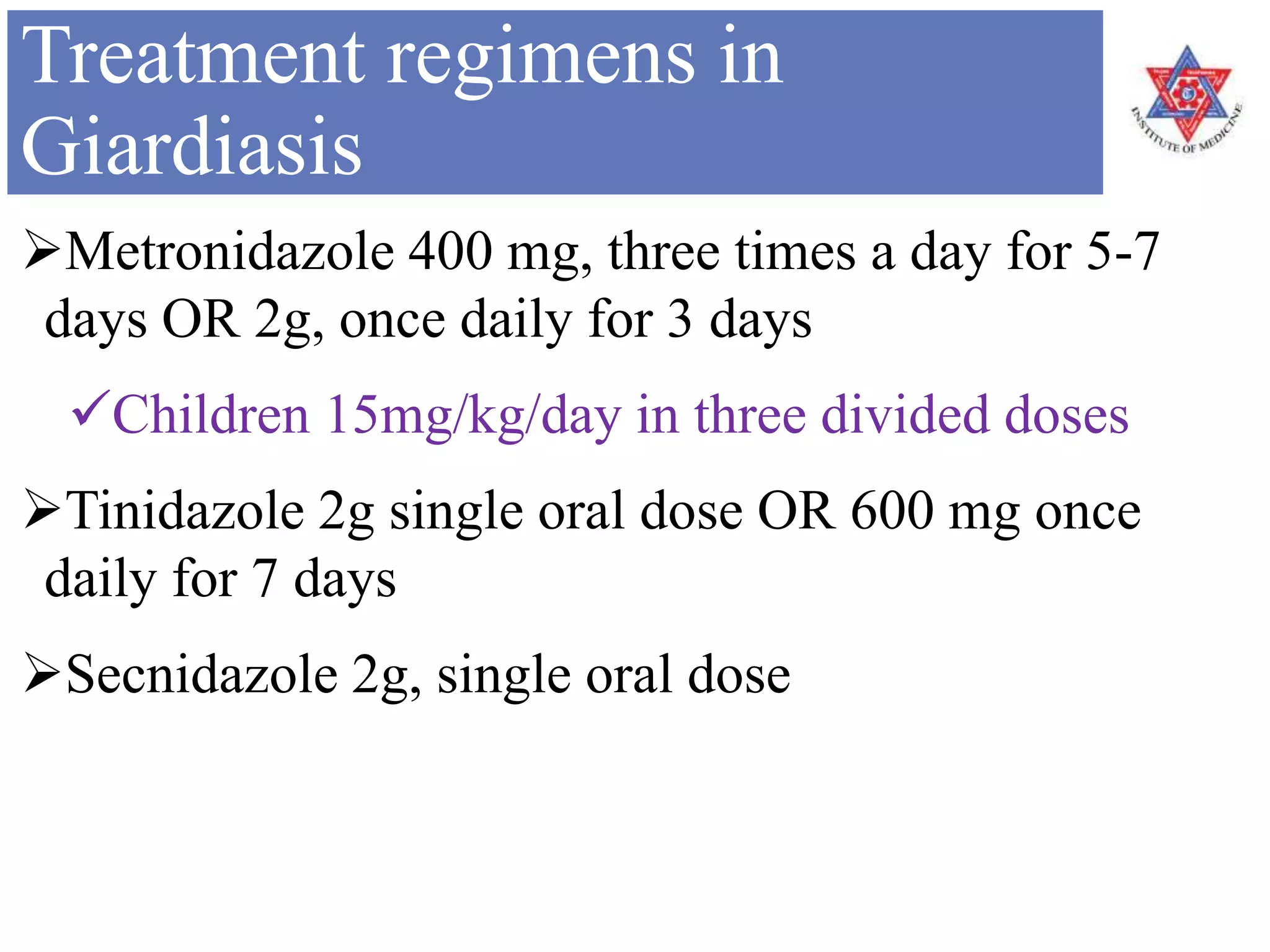 Drugs used in GIardiasis.ppt