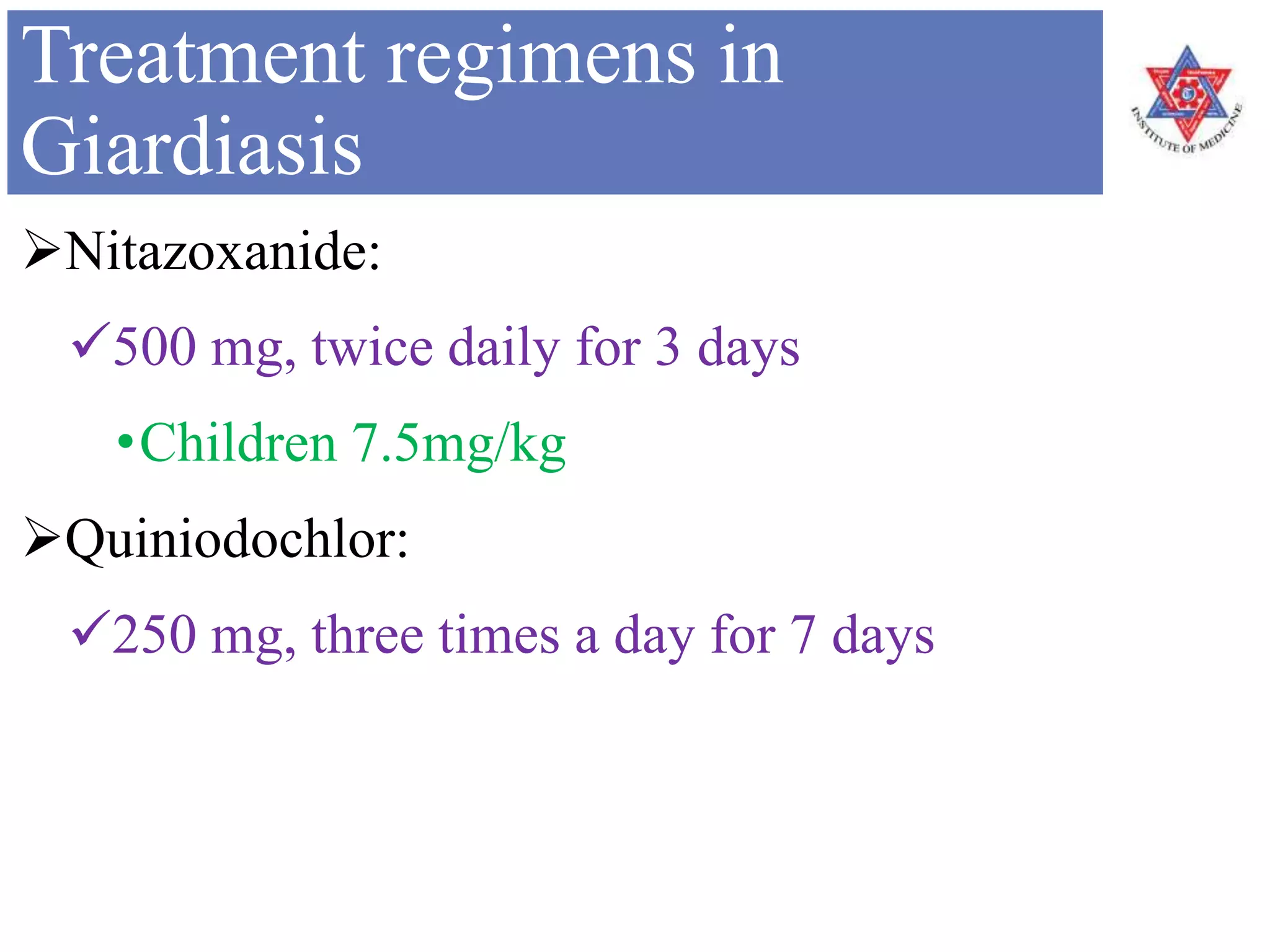 Drugs used in GIardiasis.ppt