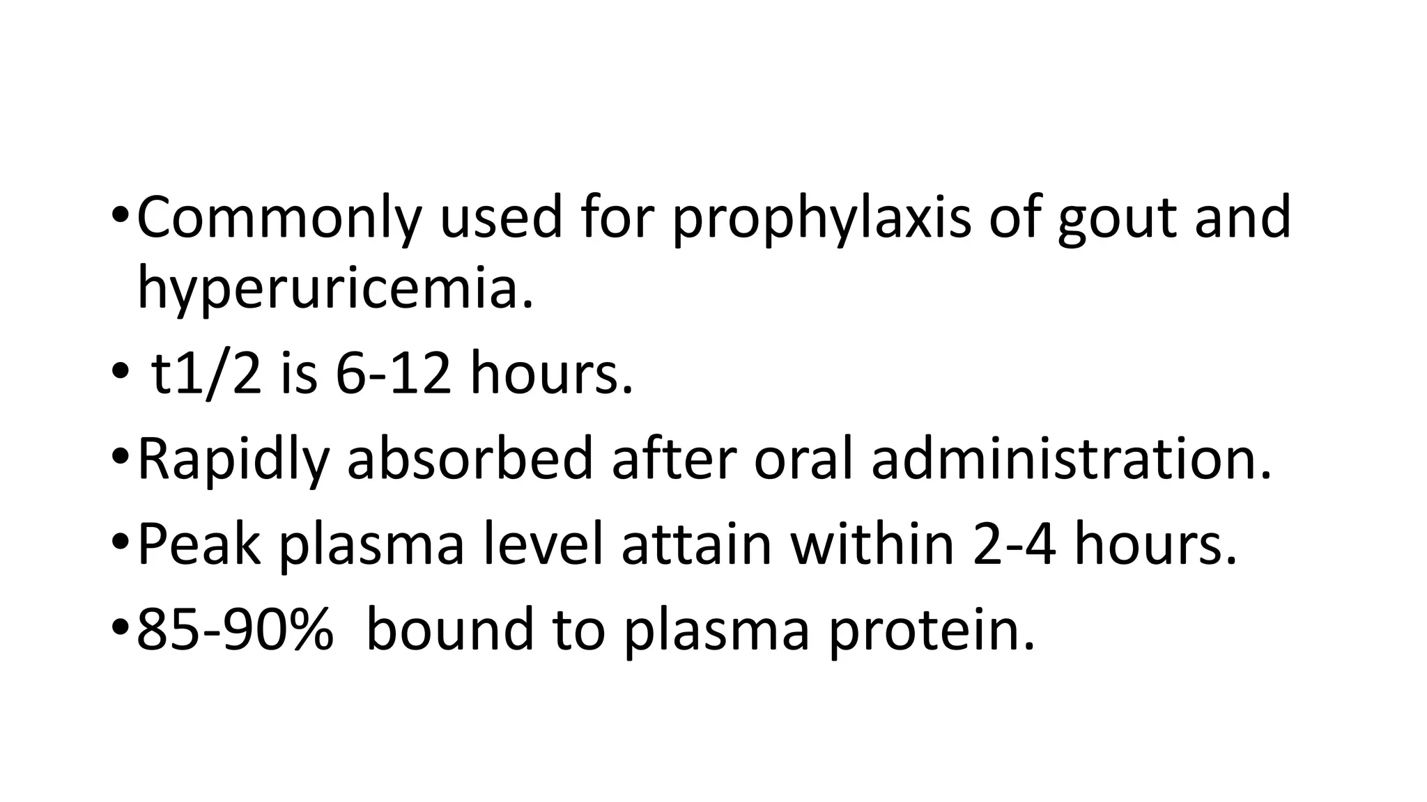 Drugs used in gout | PPTX