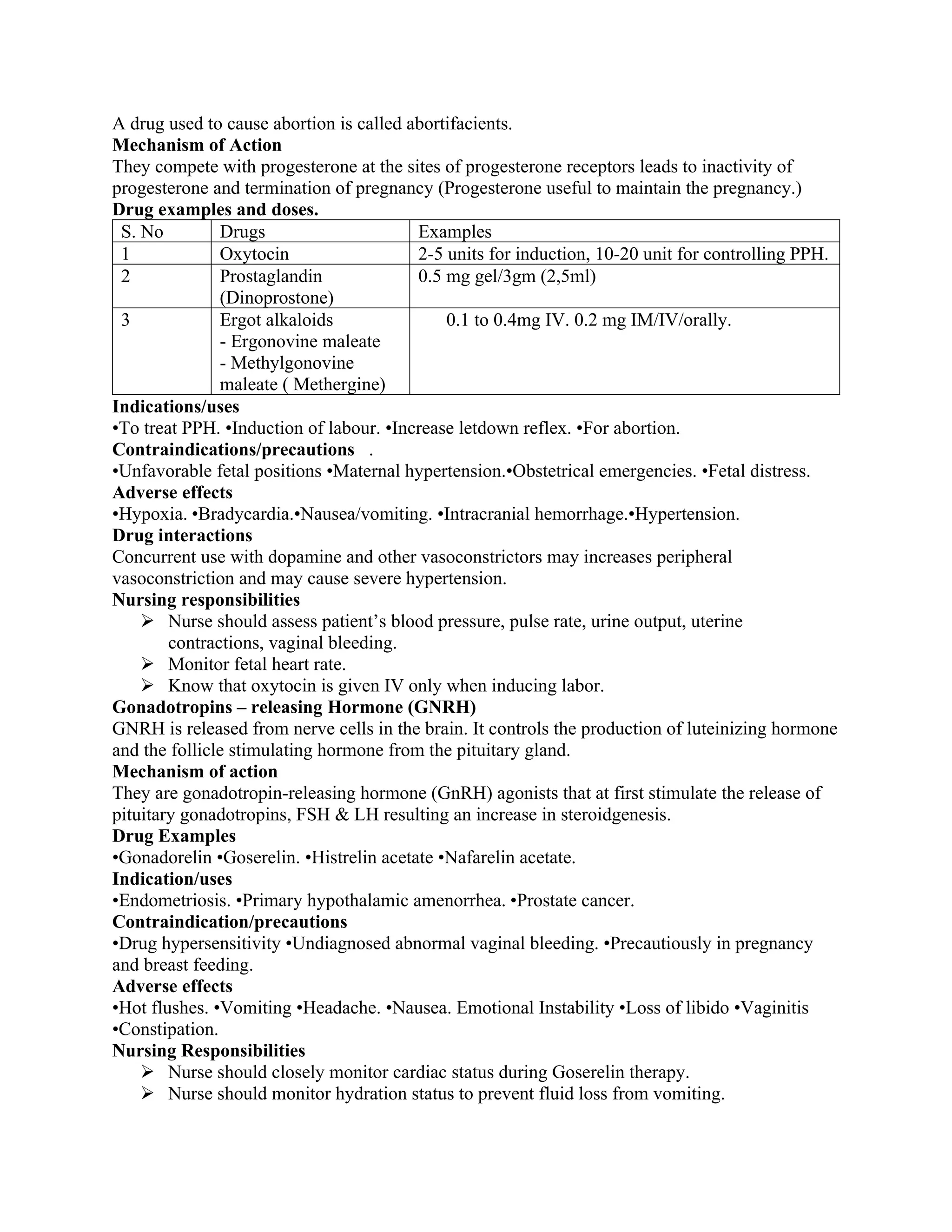 Drugs used in hormonal disorders.docx pharmacology | DOCX