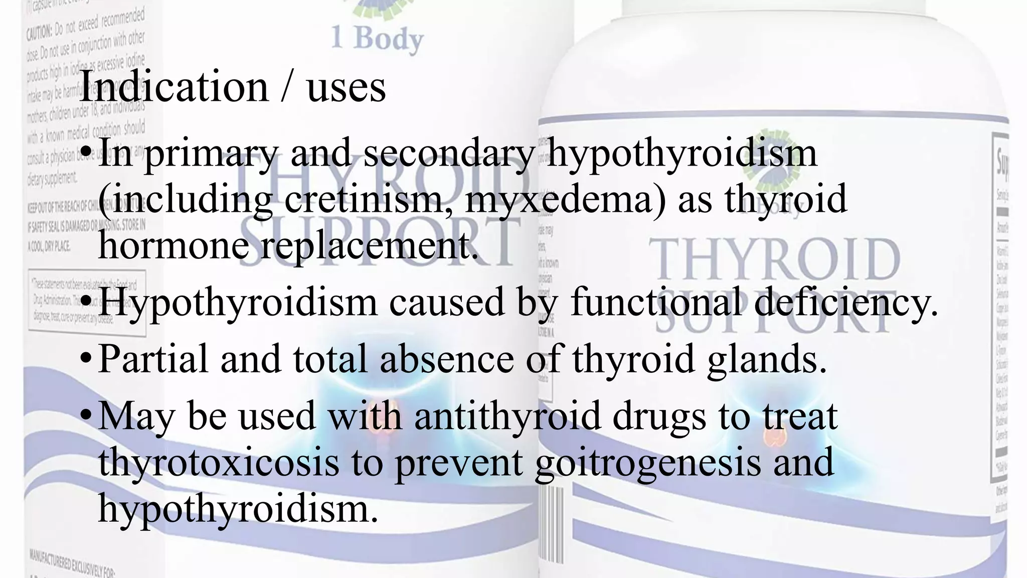 Drugs used in hormonal disorders & supplementation etc | PPTX